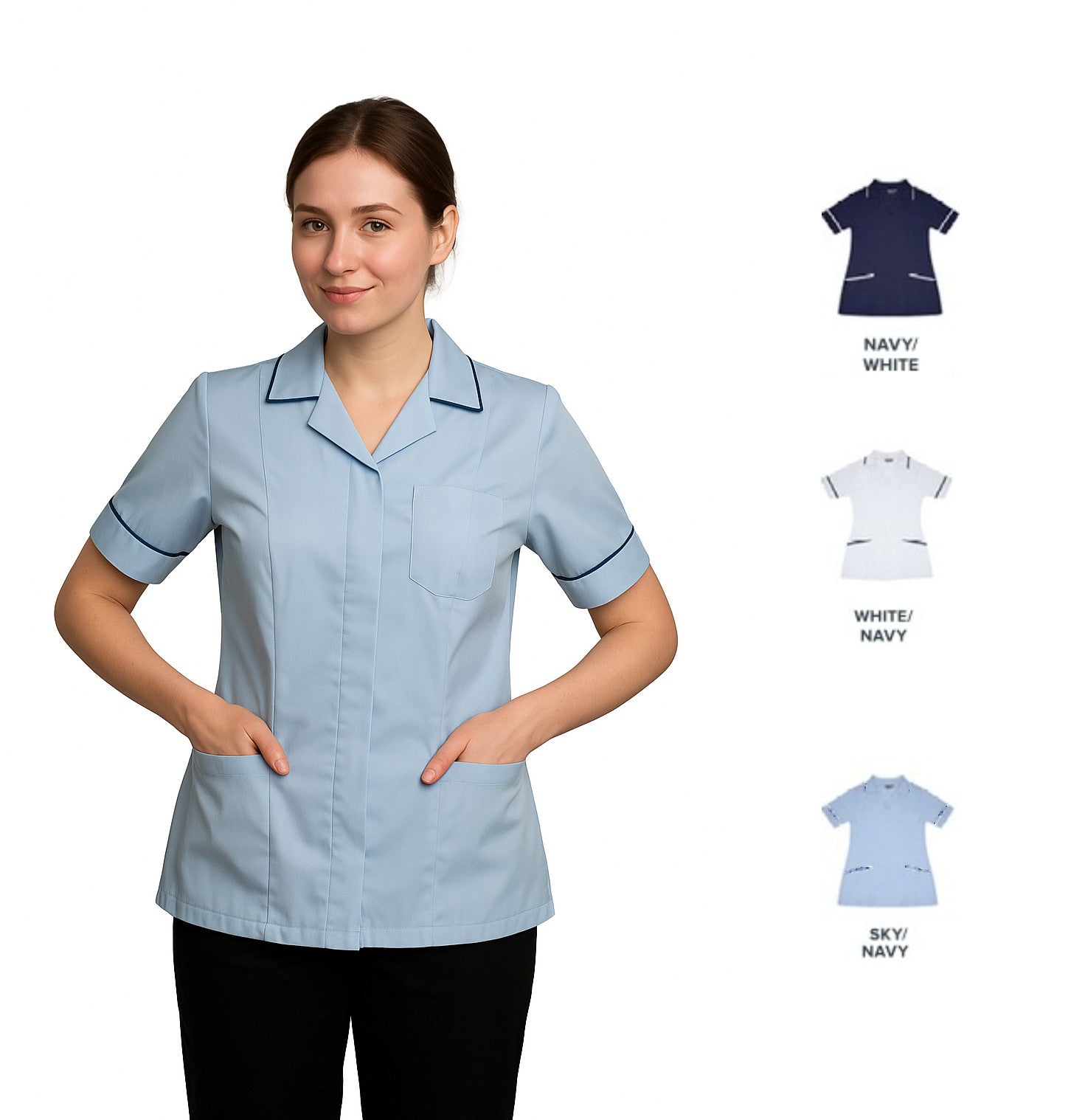 Ladies Reverse Collar – Betheny Uniforms